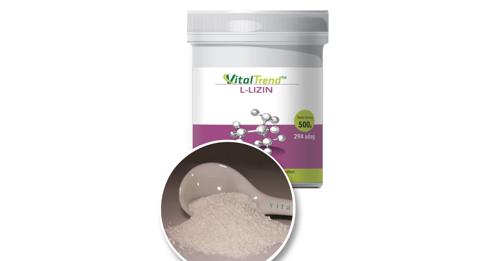 L Lizin por 500g | L Lizin por | Minőségi fehérjék | VitalTrend.hu